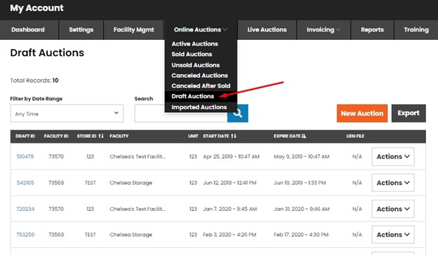 How-To Use the “Save as Draft” Feature – StorageTreasures Help Center